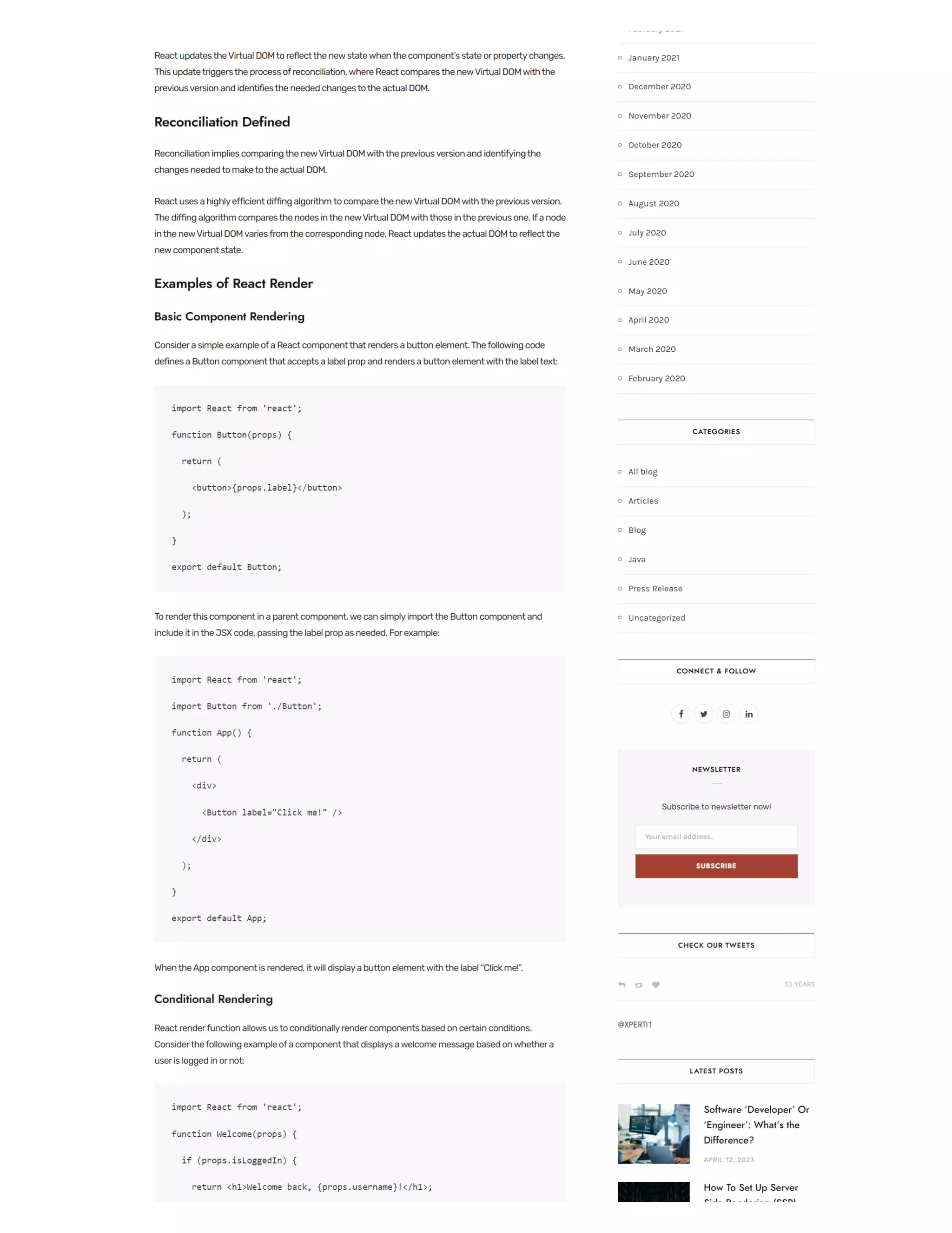 Understanding Rendering In React | PDF Understanding Rendering In React | PDF
