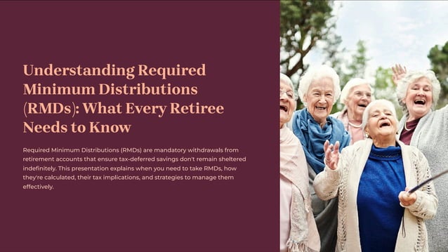 An Overview of Required Minimum Distributions | PDF