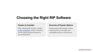 Understanding RIP Software for Printers! | PPT