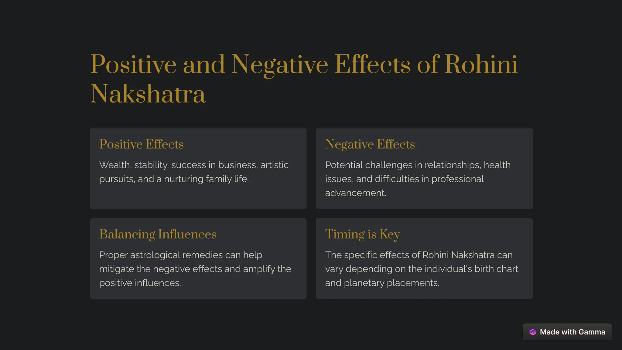 Understanding Rohini Nakshatra: Effects and Remedies | PDF