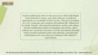 Understanding Social Conditioning for Self Improvement | PPTX