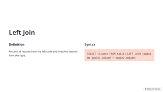 Understanding-SQL-Joins vvvvvvvvvv.pptx. | PPT