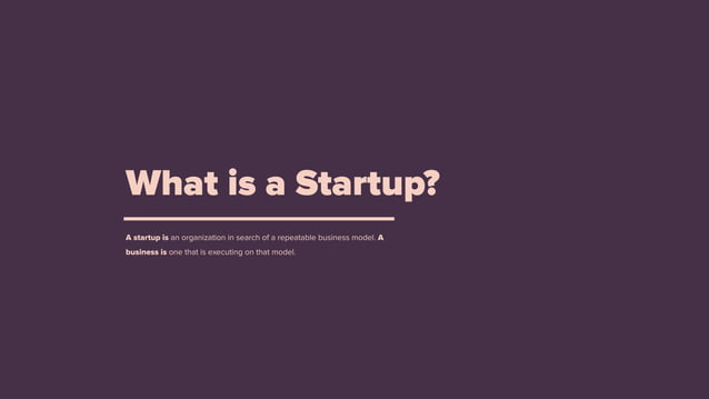 Understanding startups | PPT