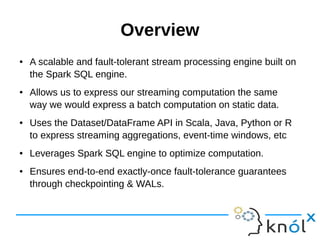 Understanding Spark Structured Streaming | ODP