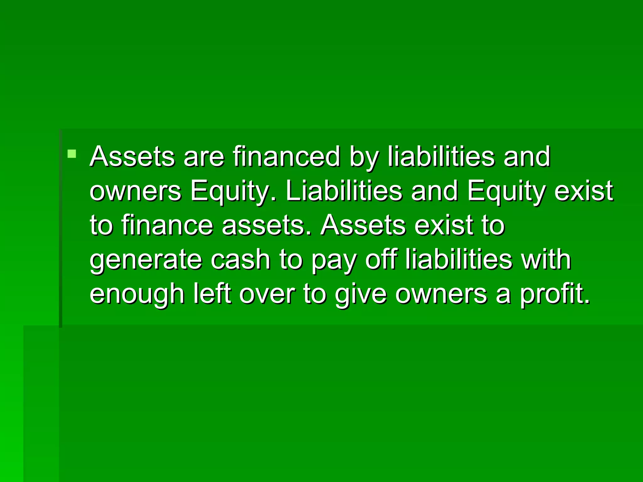 Understanding The Balance Sheet And Income Statement | PPT