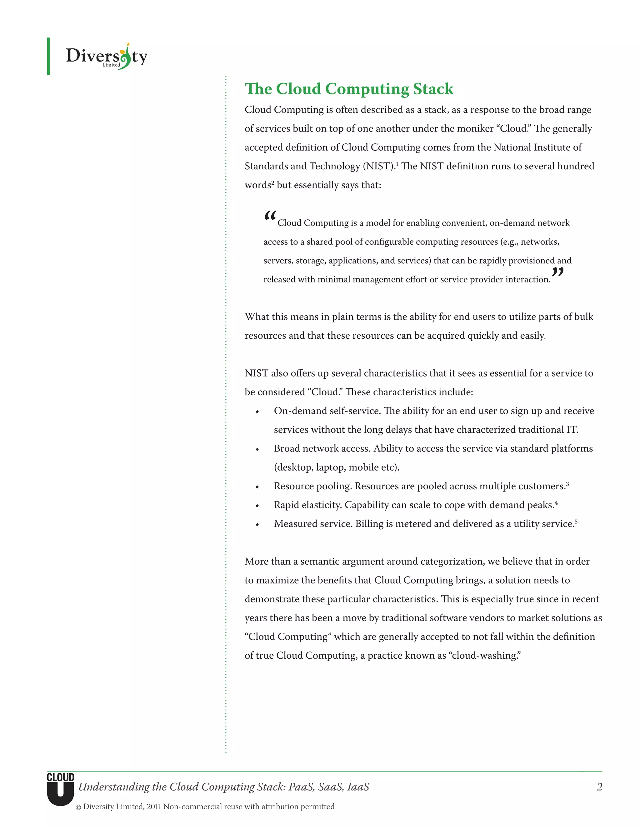 Understanding the Cloud Computing Stack | PDF | Cloud Computing | Internet