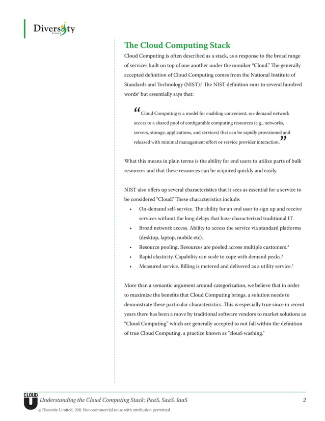 Understanding the Cloud Computing Stack | PDF | Cloud Computing | Internet