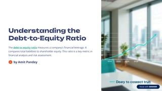 Debt to Equity Ratio Explained – Meaning, Formula & Importance | PDF