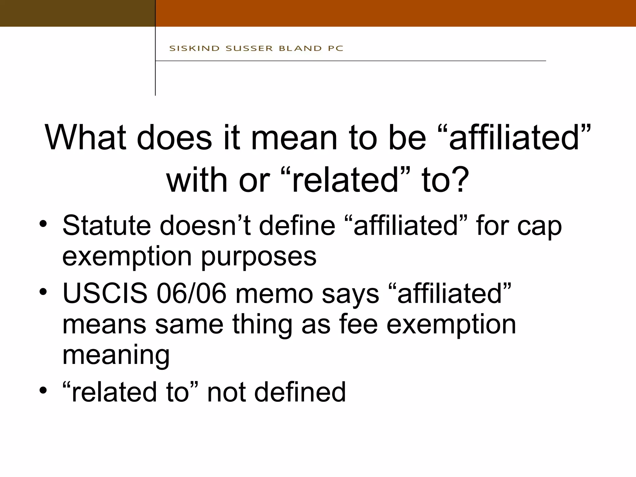 UNDERSTANDING THE H-1B CAP | PPT