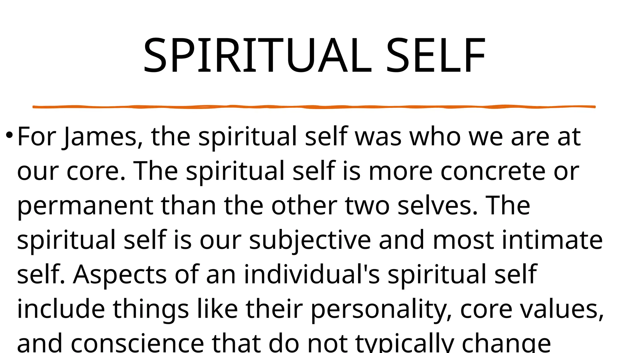 Understanding the Self according to William James | PPTX