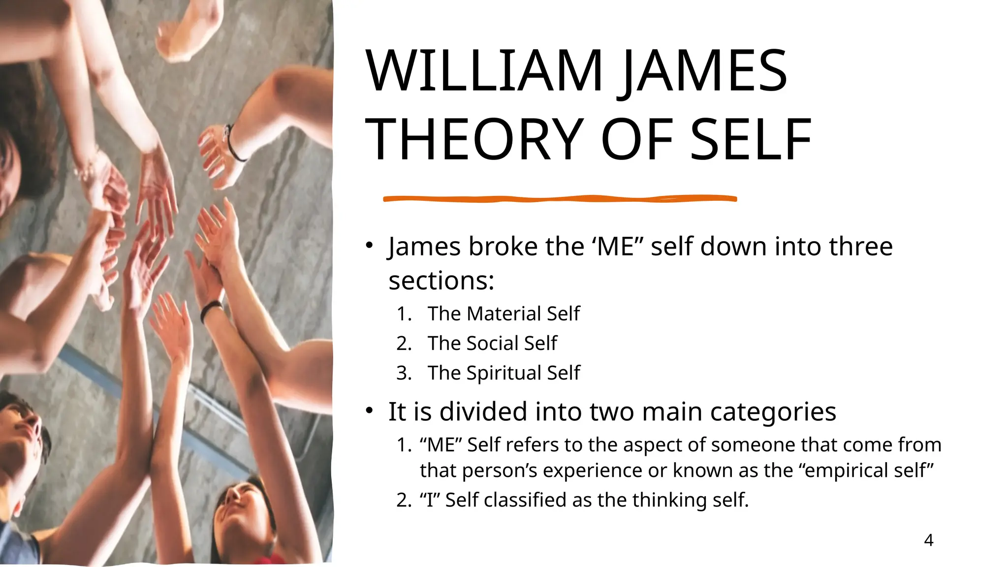 Understanding the Self according to William James | PPTX