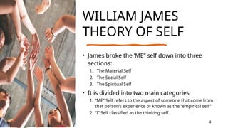 Understanding the Self according to William James | PPTX