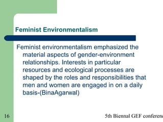 Understanding the women and water relationship (IWC5 Presentation) | PPT