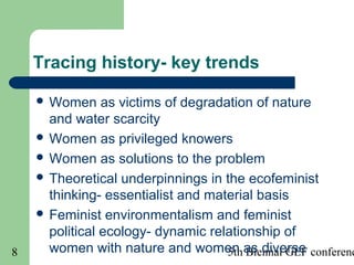 Understanding the women and water relationship (IWC5 Presentation) | PPT
