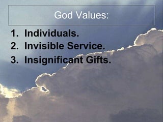 Understanding What God Values | PPT