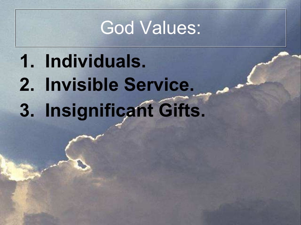 Understanding What God Values