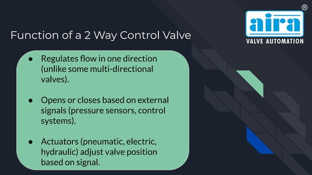 Understanding 2 Way Control Valves: Their Function and Applications | PDF | Technology & Computing