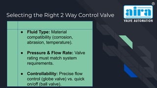 Understanding 2 Way Control Valves: Their Function and Applications | PDF