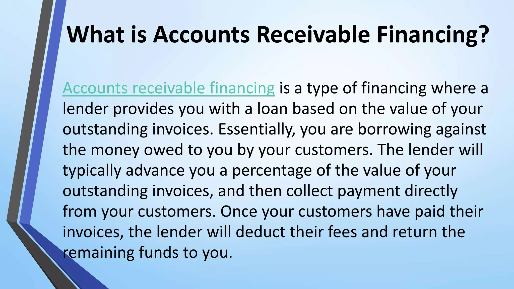 Understanding Accounts Receivable Financing and Supply Chain Financing ...