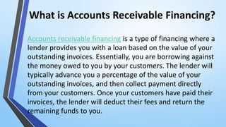 Understanding Accounts Receivable Financing and Supply Chain Financing ...