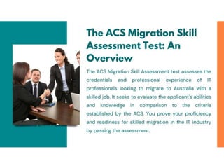Understanding ACS Migration Skill Assessment | PPT