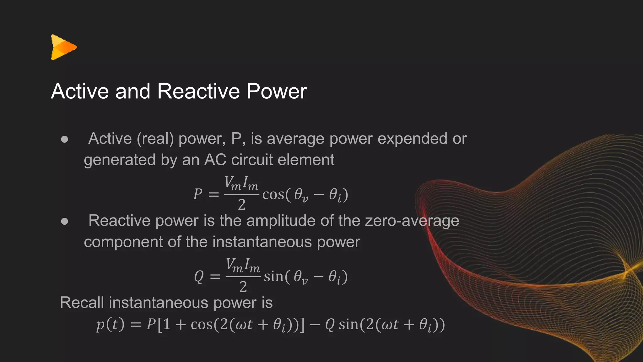 Understanding Active and Reactive Power with Interactive Plots.pptx | Physics | Science