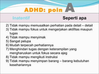 Understanding adhd | PPT
