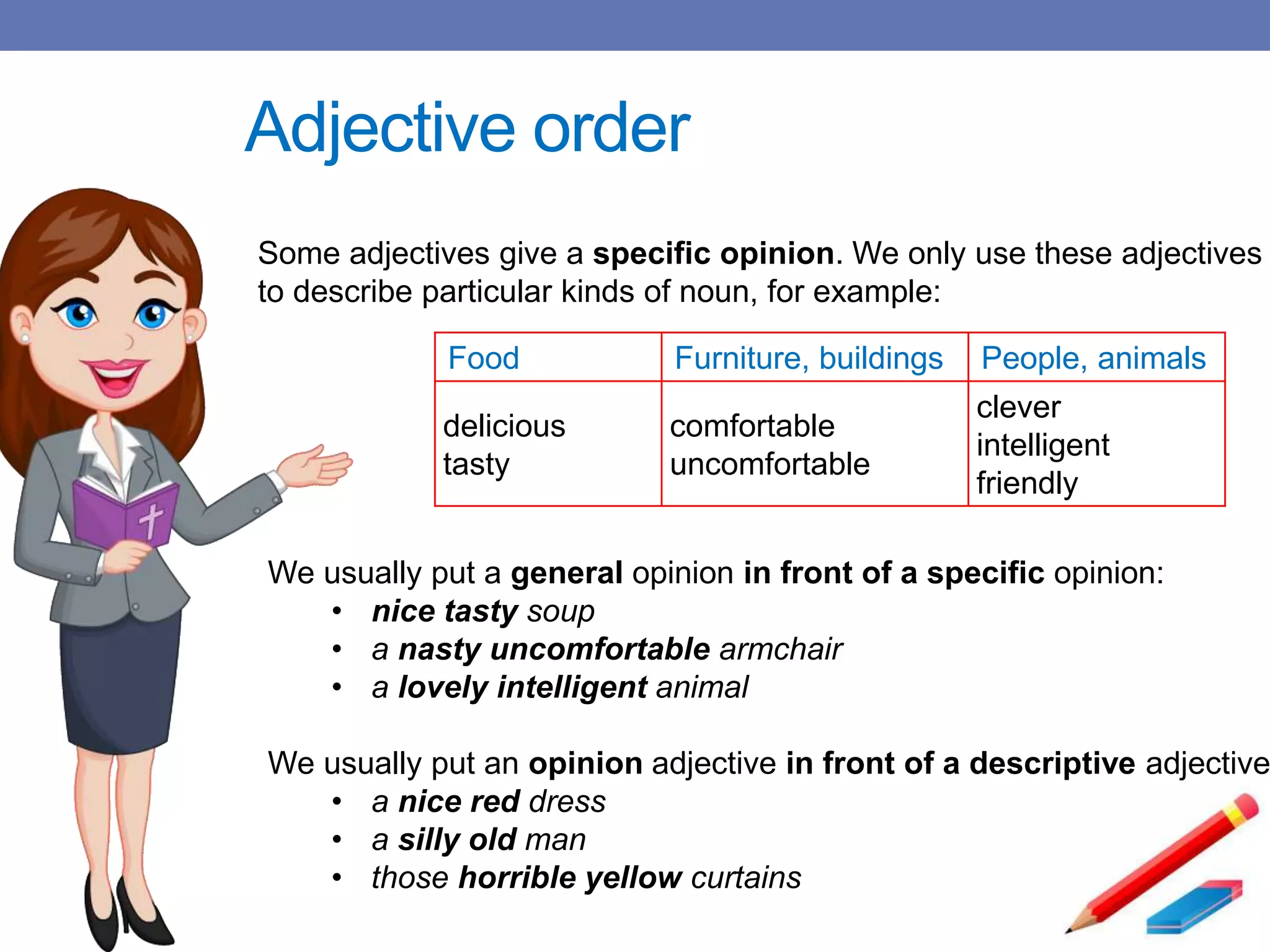 Understanding Adjectives- the ornament of English language | PPTX