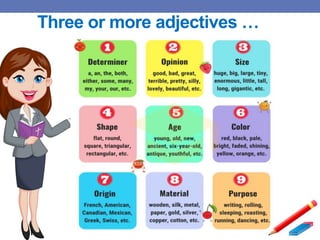 Understanding Adjectives- the ornament of English language | PPTX