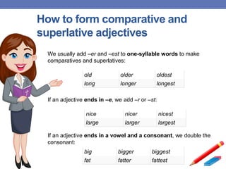 Understanding Adjectives- the ornament of English language | PPTX