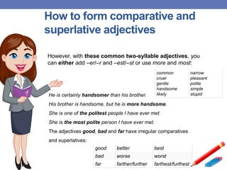 Understanding Adjectives- the ornament of English language | PPTX