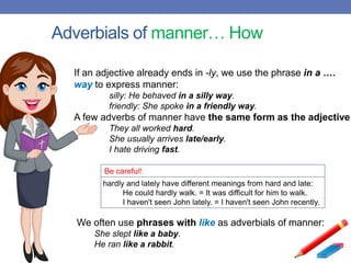Understanding adverbs | PPTX