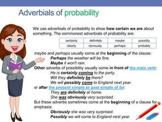 Understanding adverbs | PPTX