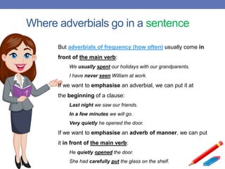 Understanding adverbs | PPTX