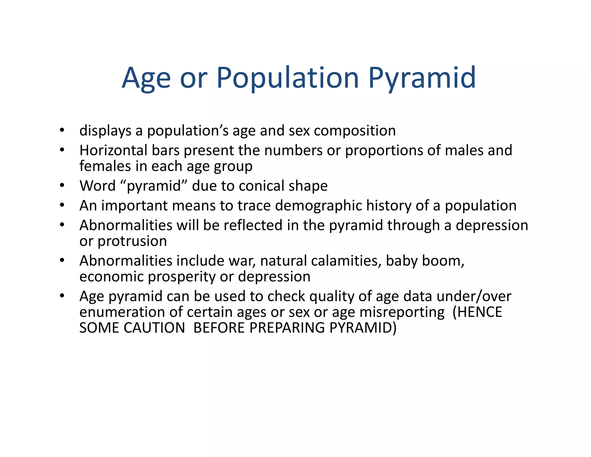 Understanding Age Sex Structure Of Populations Ppt