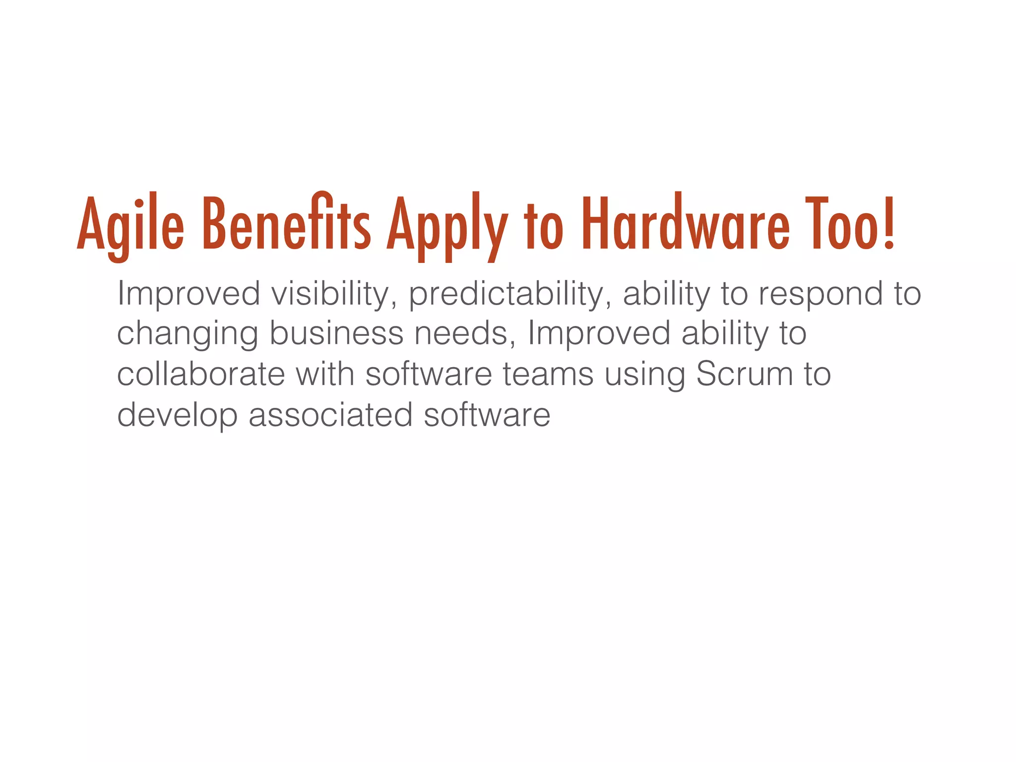 Understanding Agile Hardware | PDF