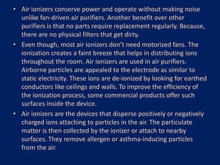 Understanding Air Ionizer | PPTX