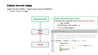 Understanding a kernel oops and a kernel panic | PDF