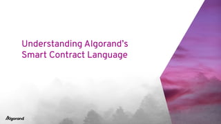 Understanding Algorand's smart contract language | PDF | Programming ...