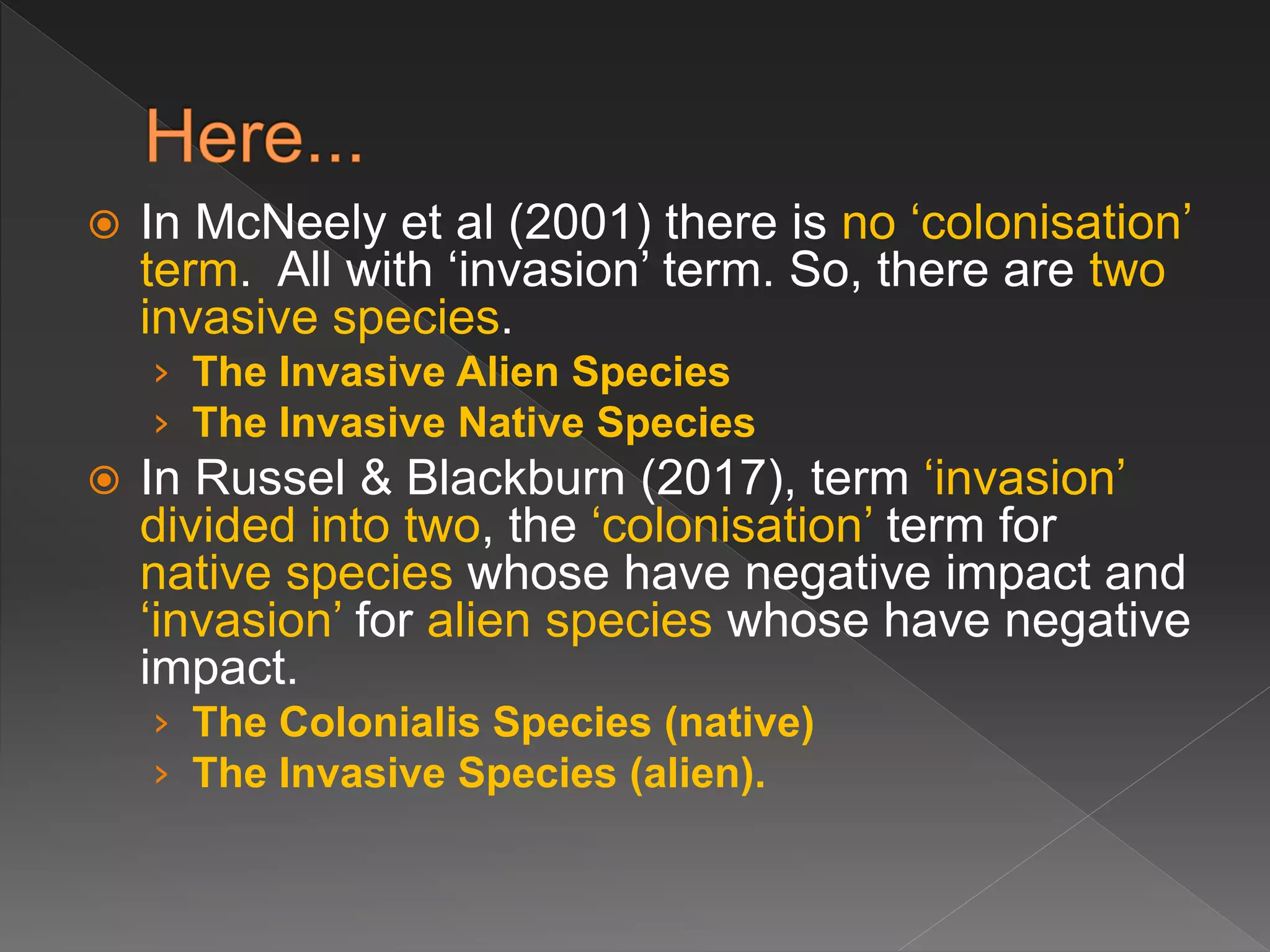 Understanding alien species for dummies | PPTX