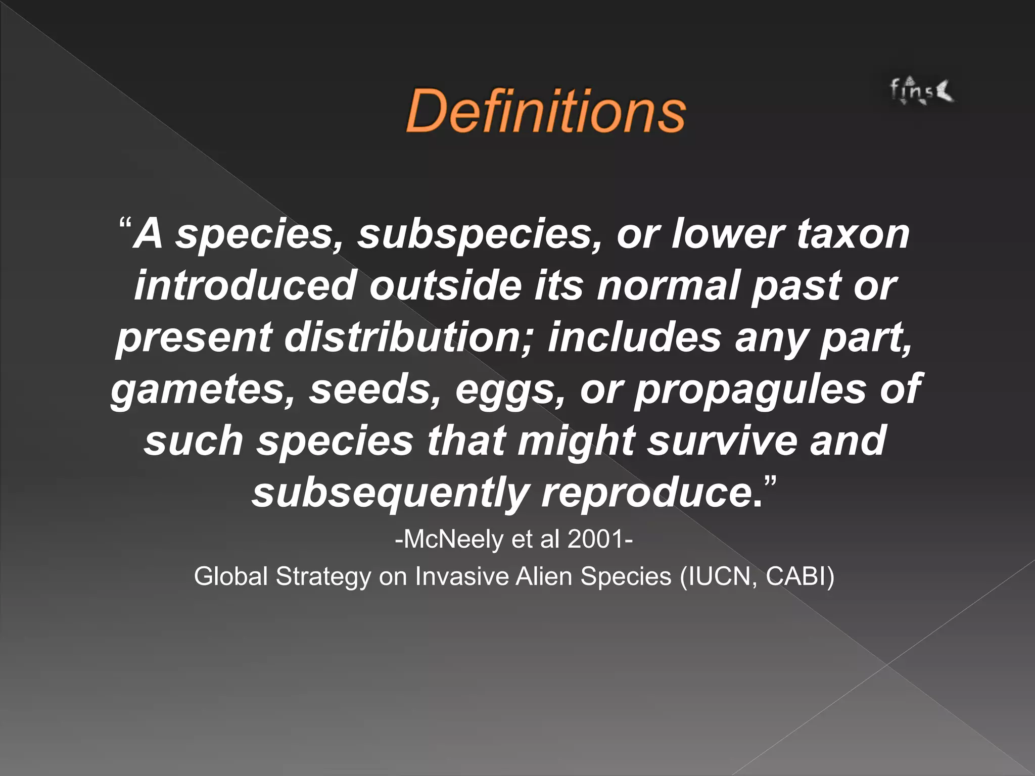 Understanding alien species for dummies | PPTX