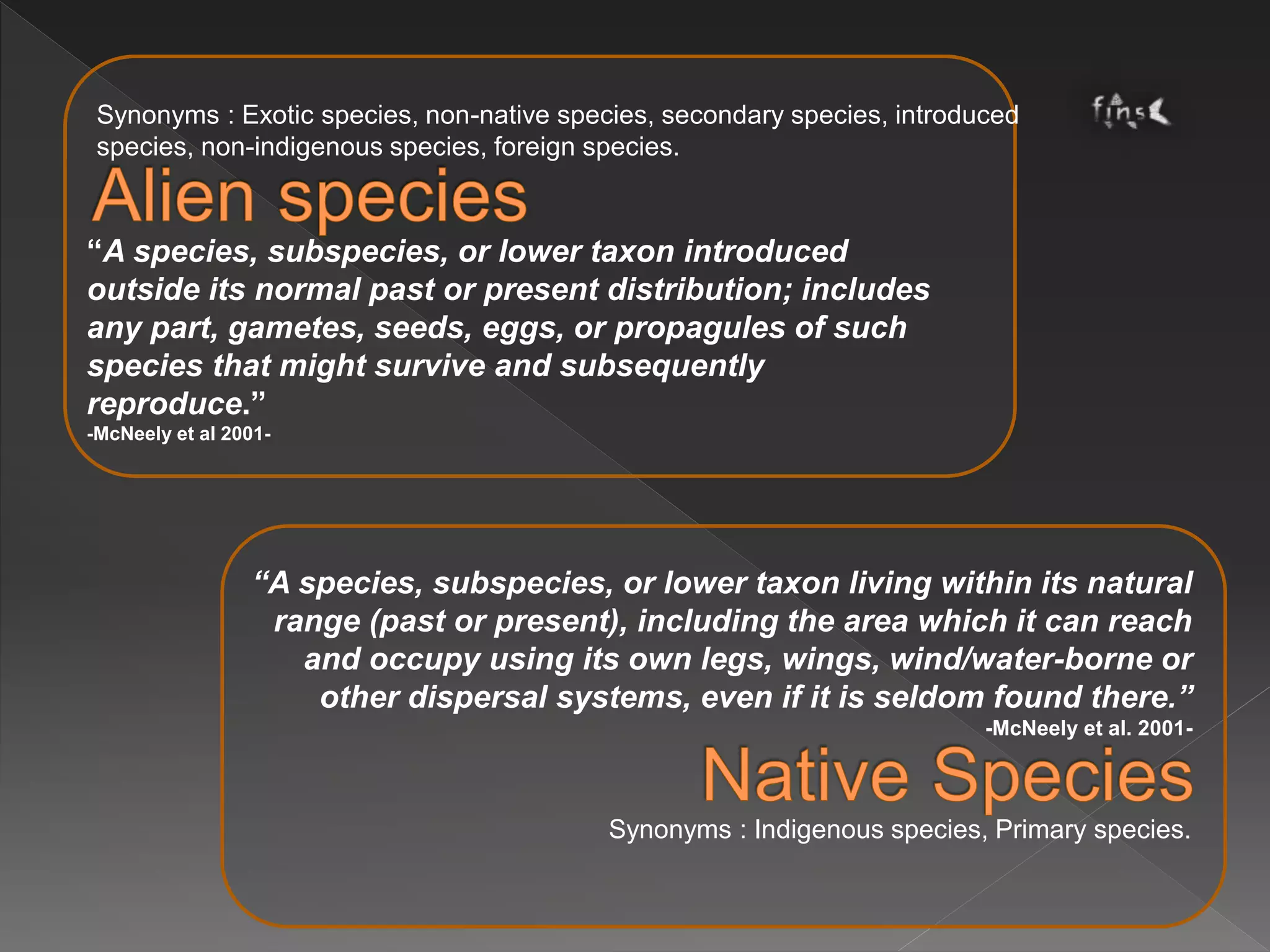Understanding alien species for dummies | PPTX