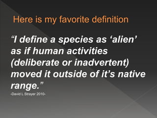 Understanding alien species for dummies | PPT | Free Download