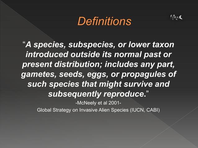 Understanding alien species for dummies | PPT
