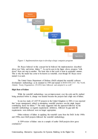 Understanding Alternative Approaches for System Development | DOCX ...