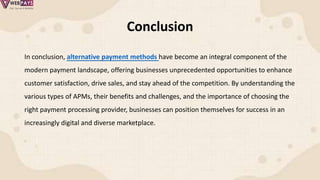 Understanding Alternative Payment Methods Essential Insights for ...