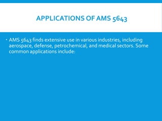 Understanding AMS 5643: A High-Strength Stainless Steel Alloy | PDF