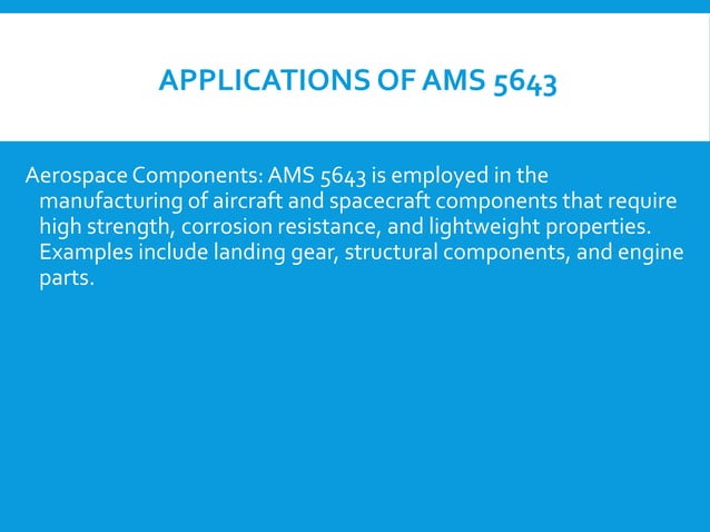 Understanding AMS 5643: A High-Strength Stainless Steel Alloy | PDF ...
