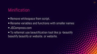 Understanding & analyzing obfuscated malicious web scripts by Vikram Kharvi | PPT