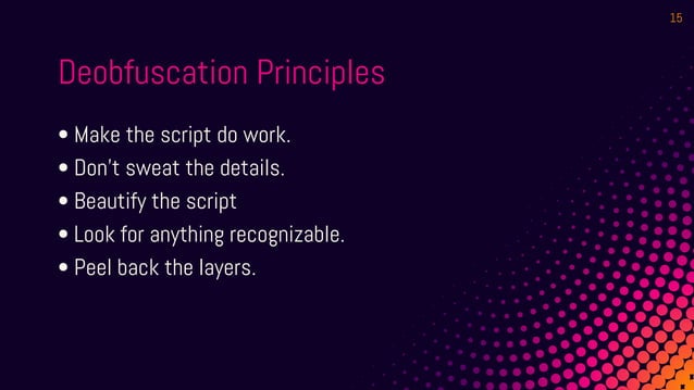 Understanding & analyzing obfuscated malicious web scripts by Vikram ...